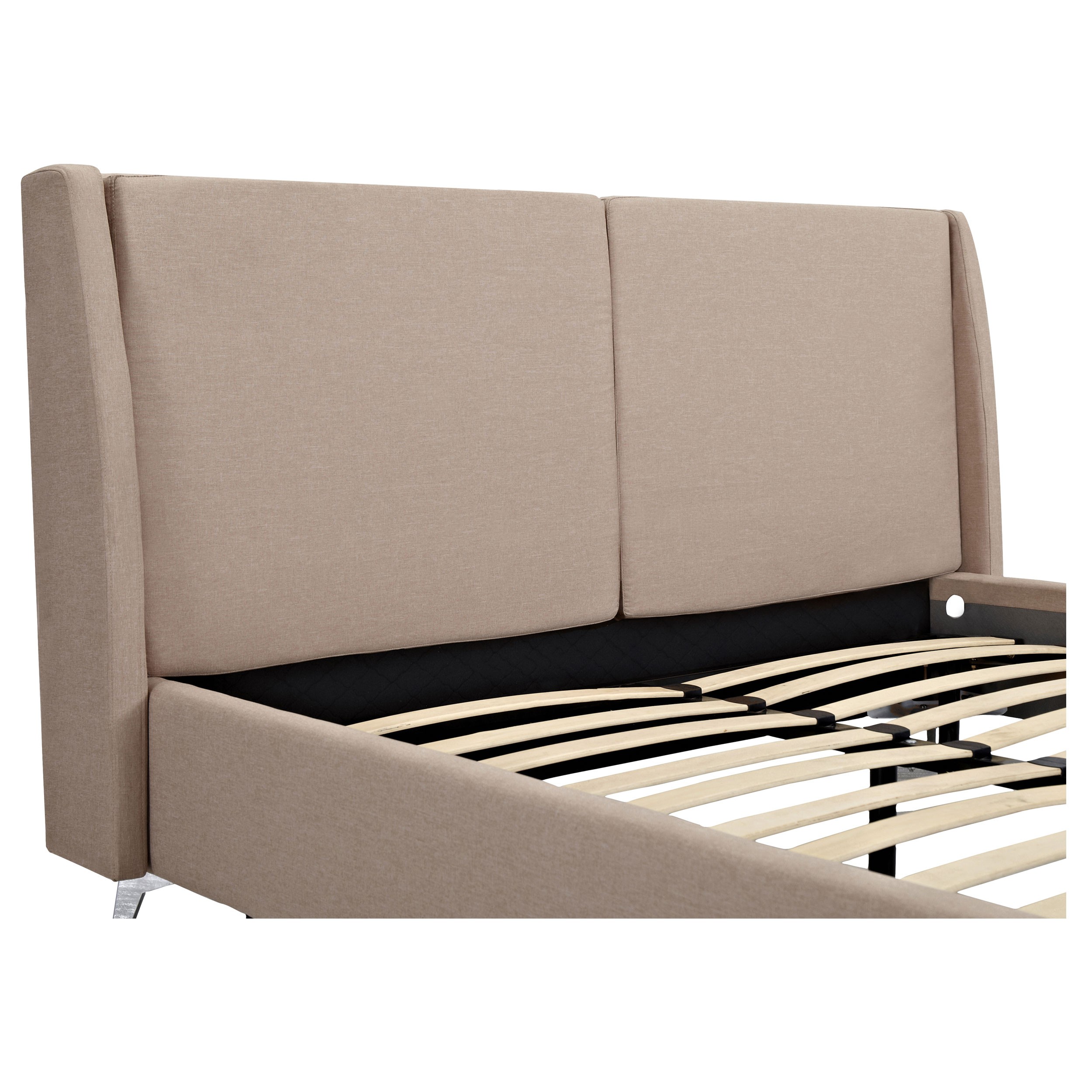 Lit Ana 160 x 200 cm beige : commandez les lits Ana 160 x 200 cm beiges ...